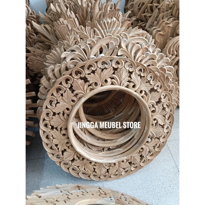 Jual cermin jati pigura jati cermin ukir cermin badan dekorasi dinding ...