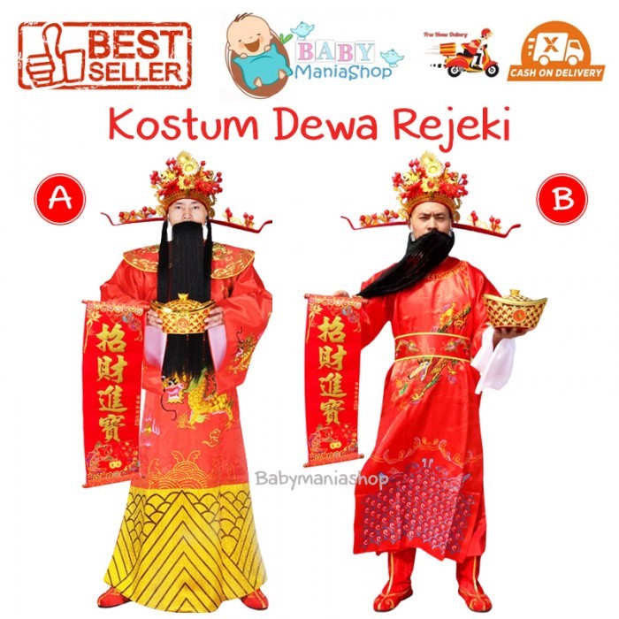 Jual Kostum Dewa Rejeki Cai Shen Ye Imlek CNY Baju Negara China ...