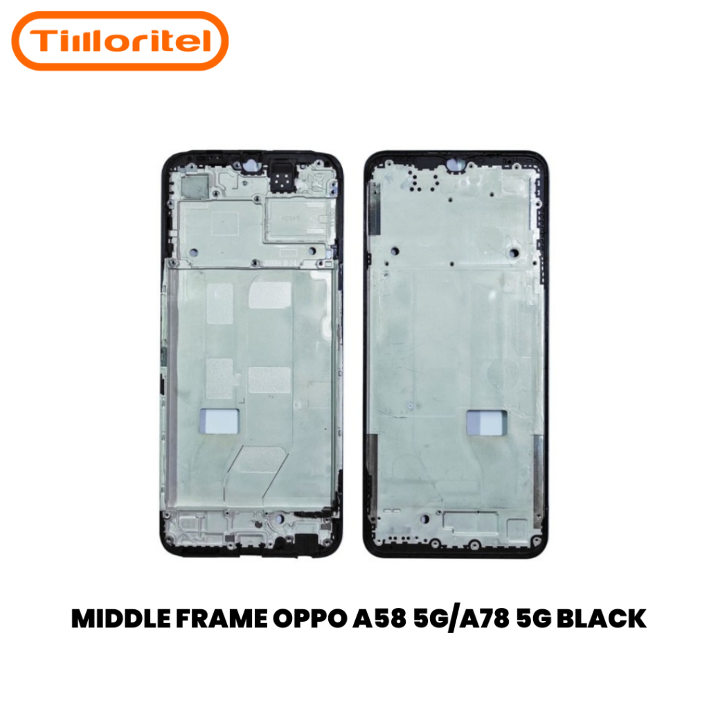 Jual MIDDLE FRAME TULANG TENGAH OPPO A58 5G/A78 5G BLACK | Shopee Indonesia