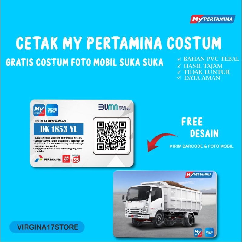 Jual Cetak Barcode My Pertamina Custome | Shopee Indonesia