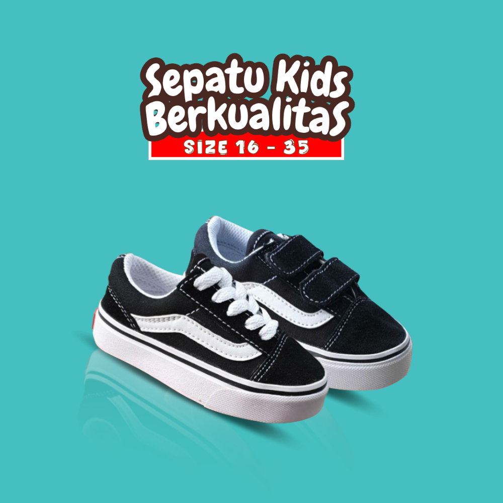 Jual (cod) Sepatu Sneaker Vans Old Skool Anak 1-13 Tahun - Ideal untuk ...