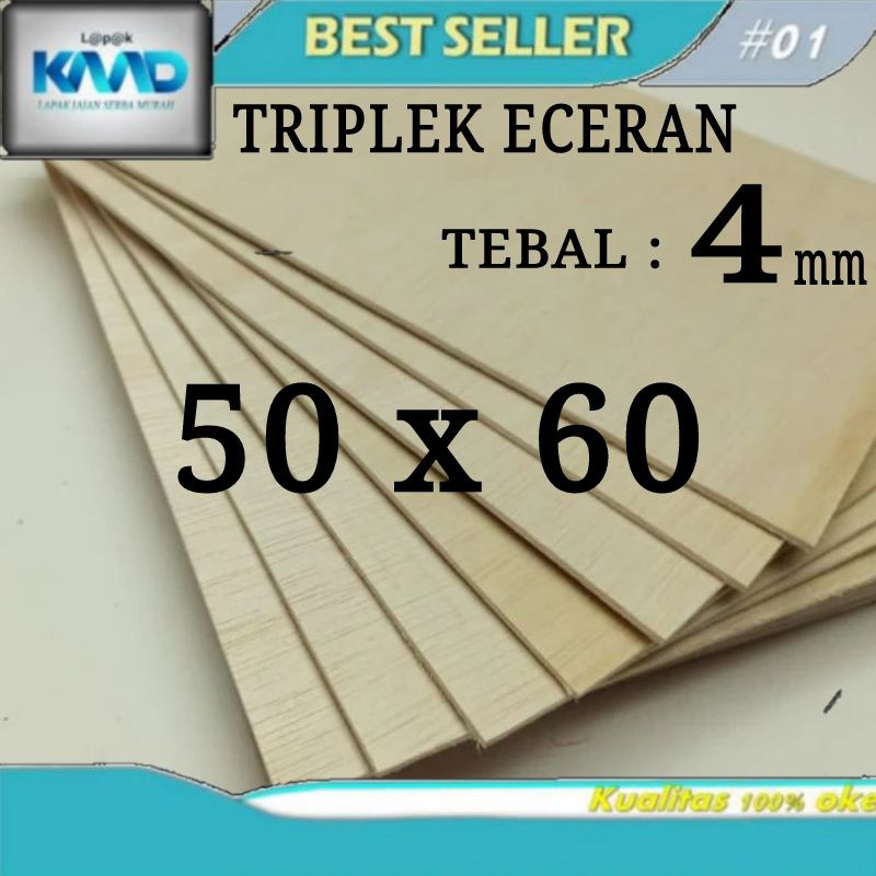 Jual 50x60 Triplek 4mm multiplek potongan Albasia terima custom ukuran ...