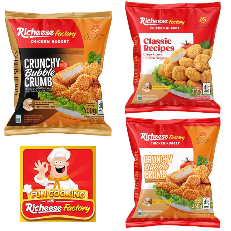 Jual RICHEESE Factory Naget Ayam Chicken Nugget Crunchy Bubble Crumb ...