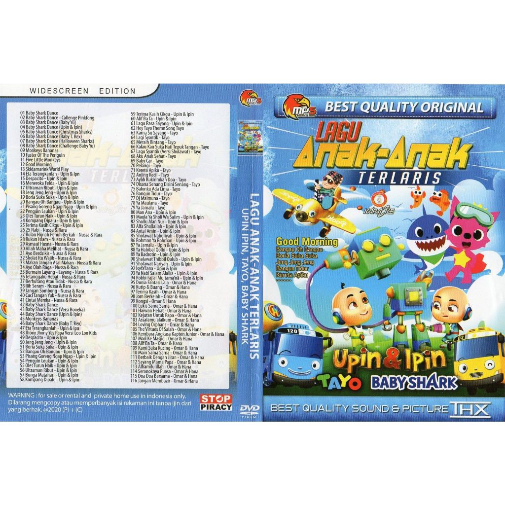 Jual Kaset Mp5 karoeke Lagu anak anak Terlaris - Tayo - Upin&ipin - Baby Shark | Shopee Indonesia