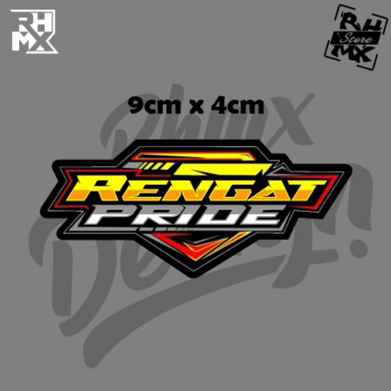 Jual sticker RENGAT PRIDE racing pack motor viral terbaru stiker RENGAT ...