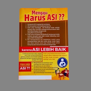 Jual Poster ASI Eksklusif - Mengapa Harus ASI, Poster Menyusui - Asi ...