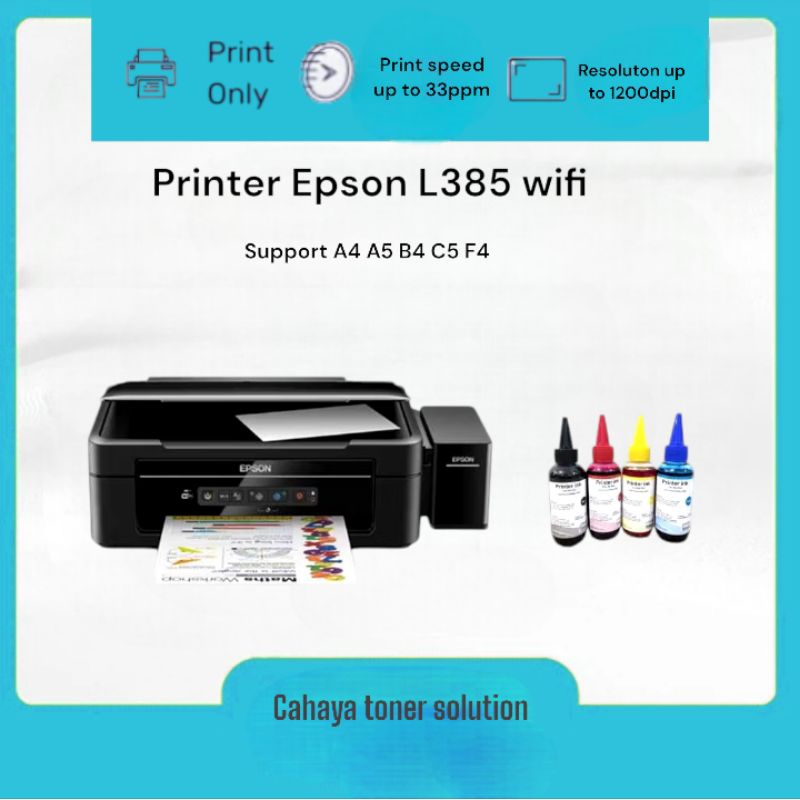 Jual printer Epson L385 printer scan copy (wifi) | Shopee Indonesia