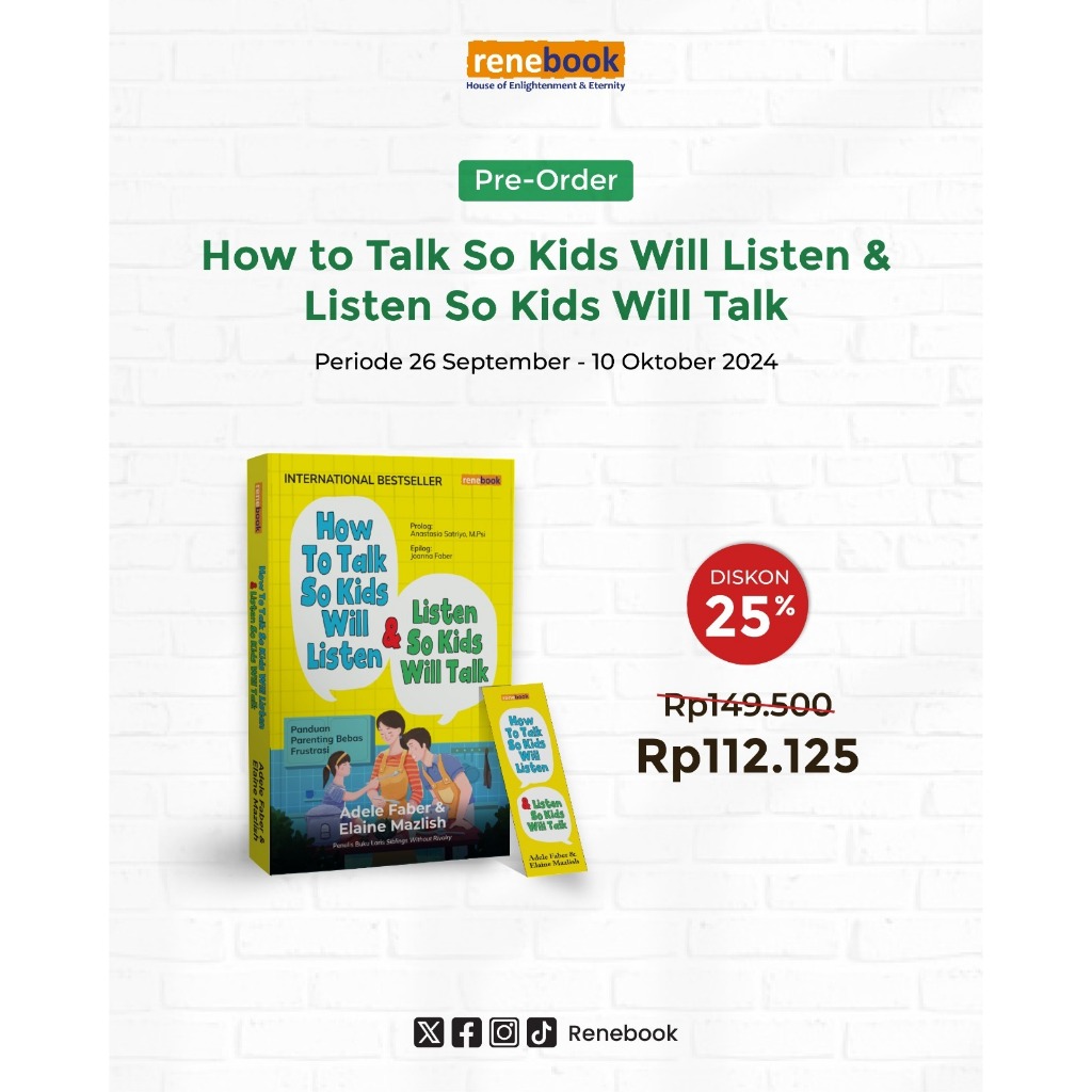 Jual Buku How To Talk So Kids Will Listen & Listen So Kids Will Talk ...