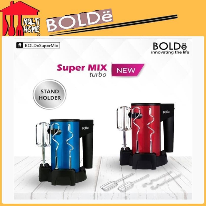 Jual Bolde SuperMix Turbo Hand Mixer 5 Speed Stainless Steel Body ...