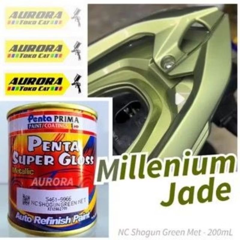 Jual Cat Penta Super Gloss 5461-9966 NC Shogun Green Met 200ml Hijau ...