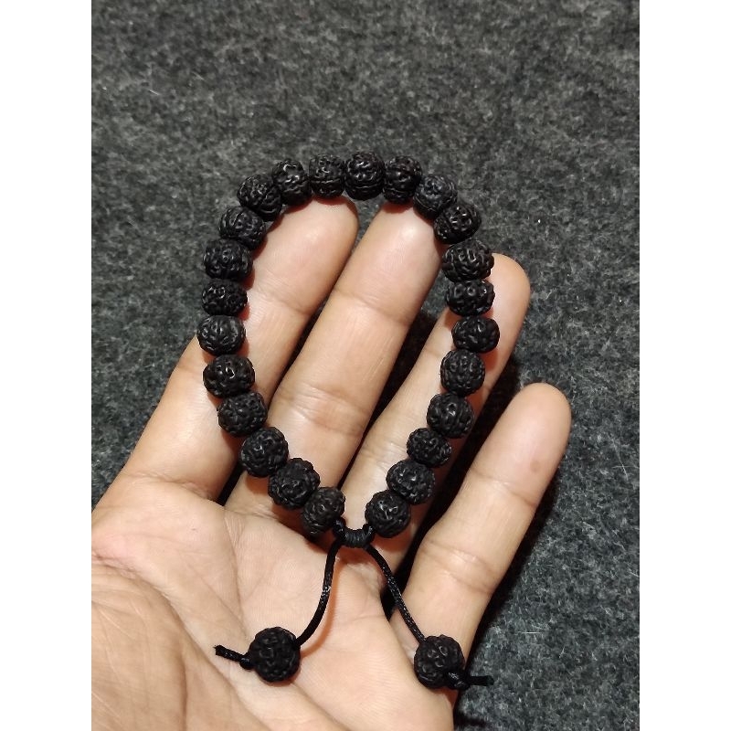 Jual gelang jenitri rudraksha hitam tarik ulur | Shopee Indonesia