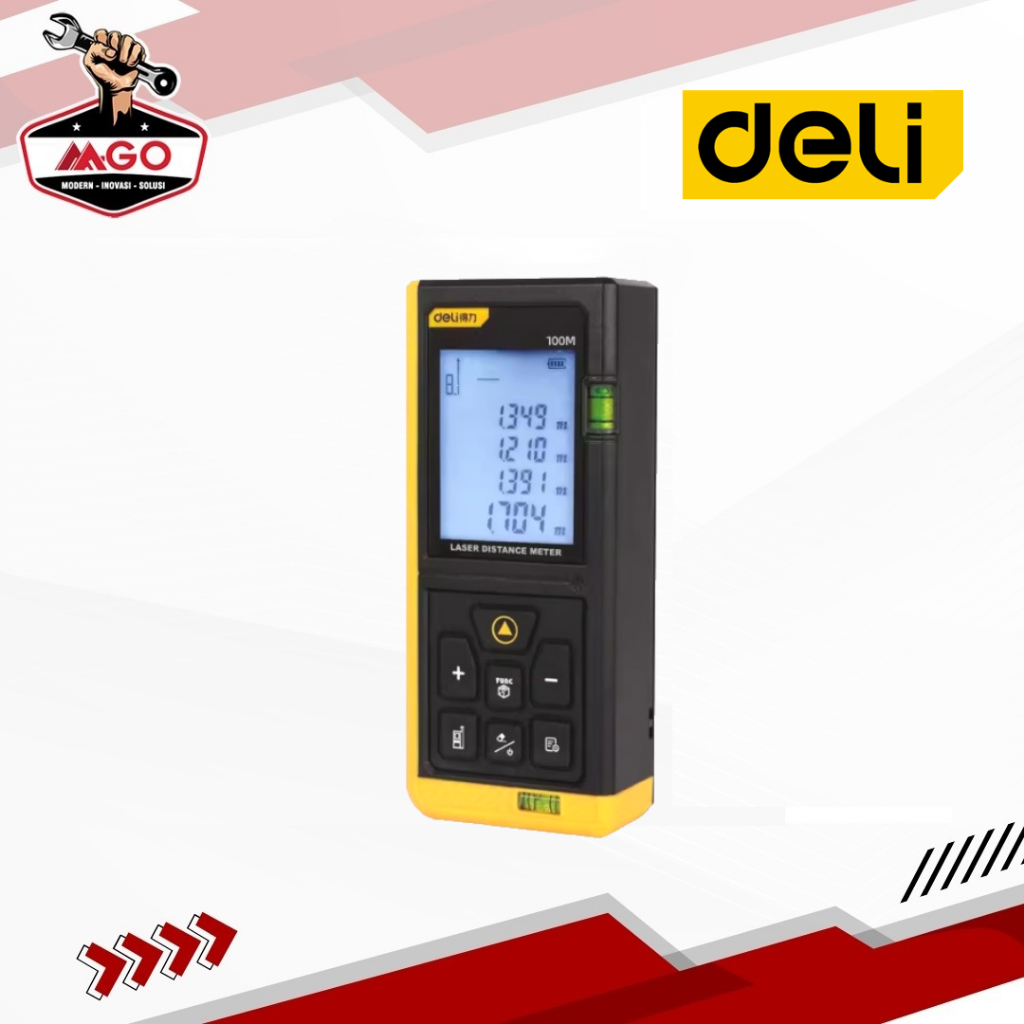 Jual Meteran Laser / Laser Distance Measure DELI (70 Meter / 100 Meter ...