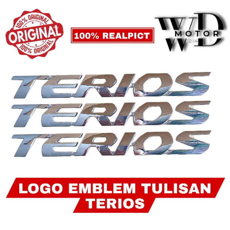 Jual Logo Emblem Tulisan TERIOS ORIGINAL Harga Satuan (1pcs) | Shopee ...