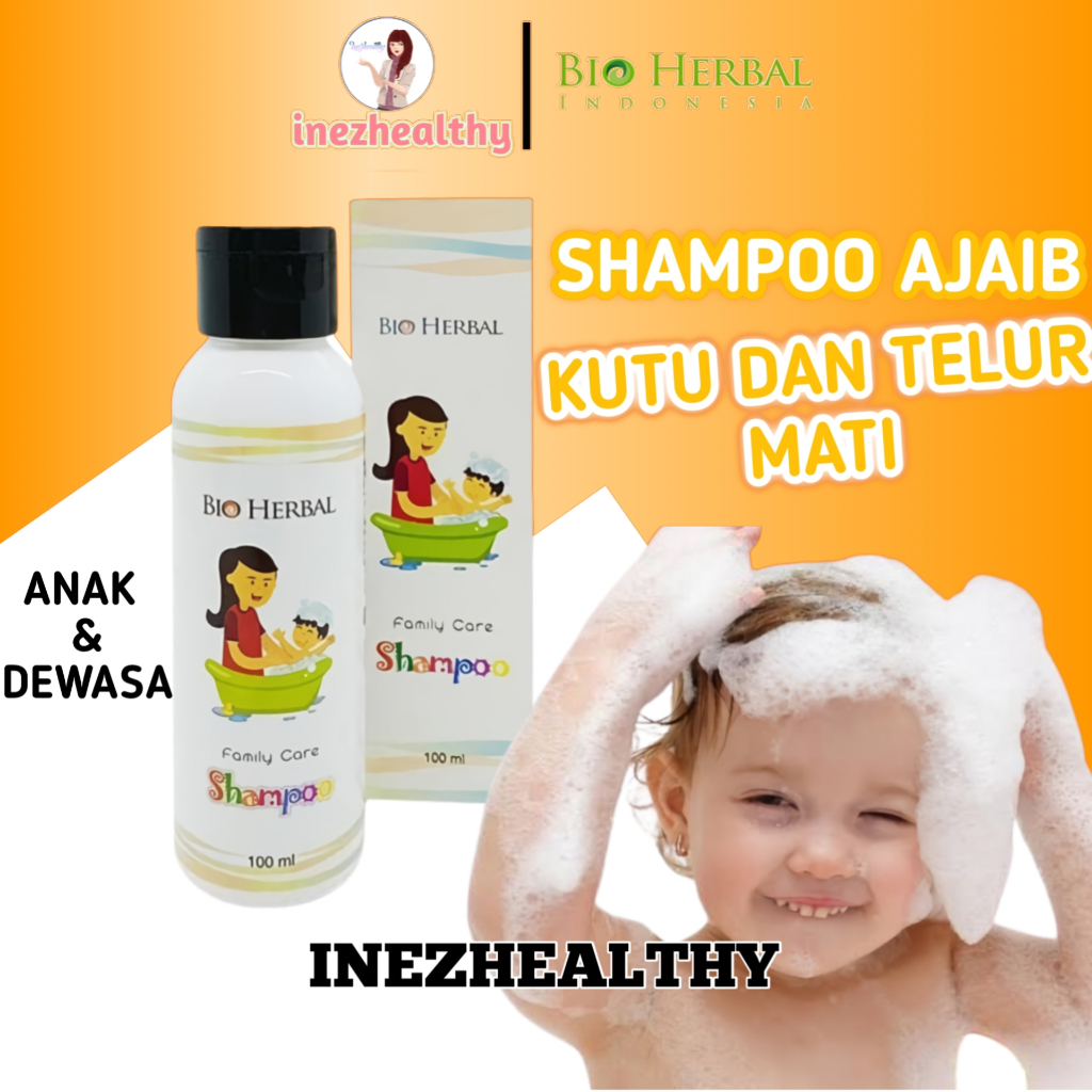 Jual Bio Herbal Family Care Shampoo Kutu / Bio Herbal Shampo Obat Kutu ...