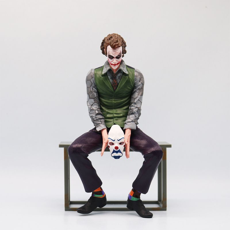 Jual 24.5cm Joker Heath Ledger Sitting Posture Figure Model Statue ...