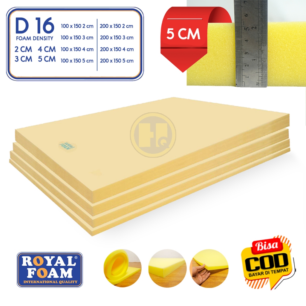 Jual Busa Lembaran Royal Foam Tebal 2cm, 3cm, 4cm, 5cm, Density 16 Busa ...