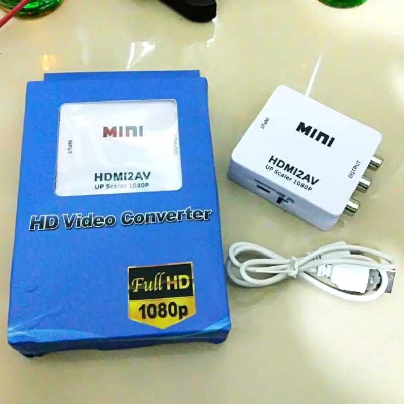 Jual HDMI TO AV RCA CONVERTER BUAT ANYCAST (DONGLE) KE TV TABUNG (BELUM PUNYA HDMI PORT) DLL ...