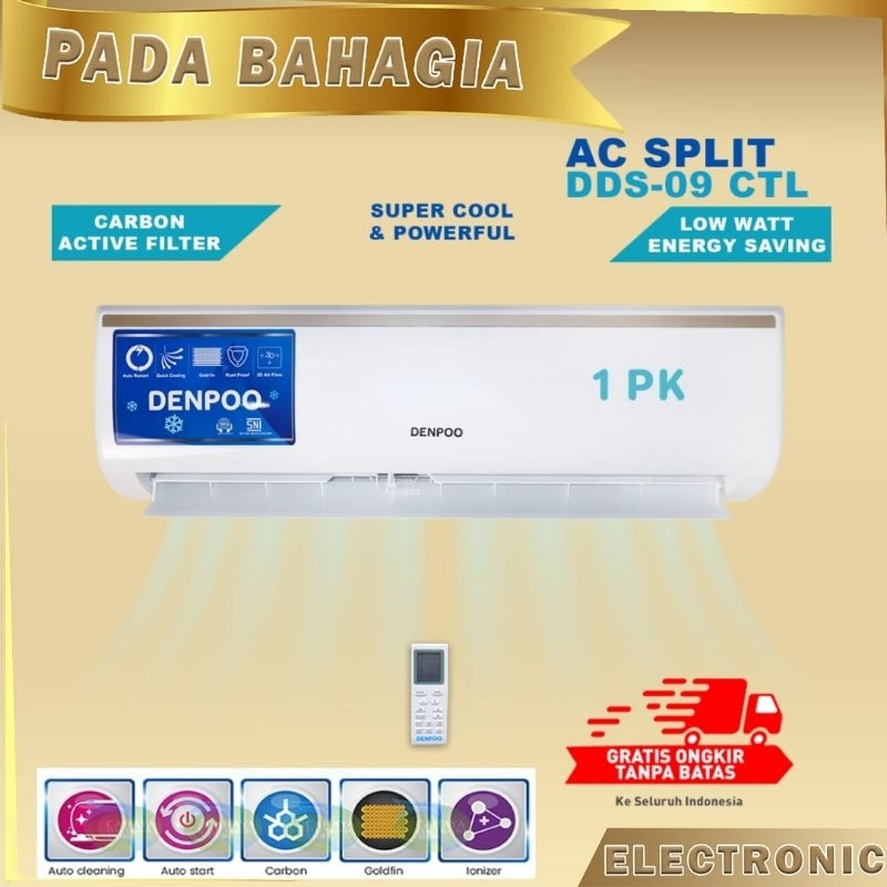 Jual AC Split 1 PK DENPOO DDS 09 CTL Goldfin | Shopee Indonesia