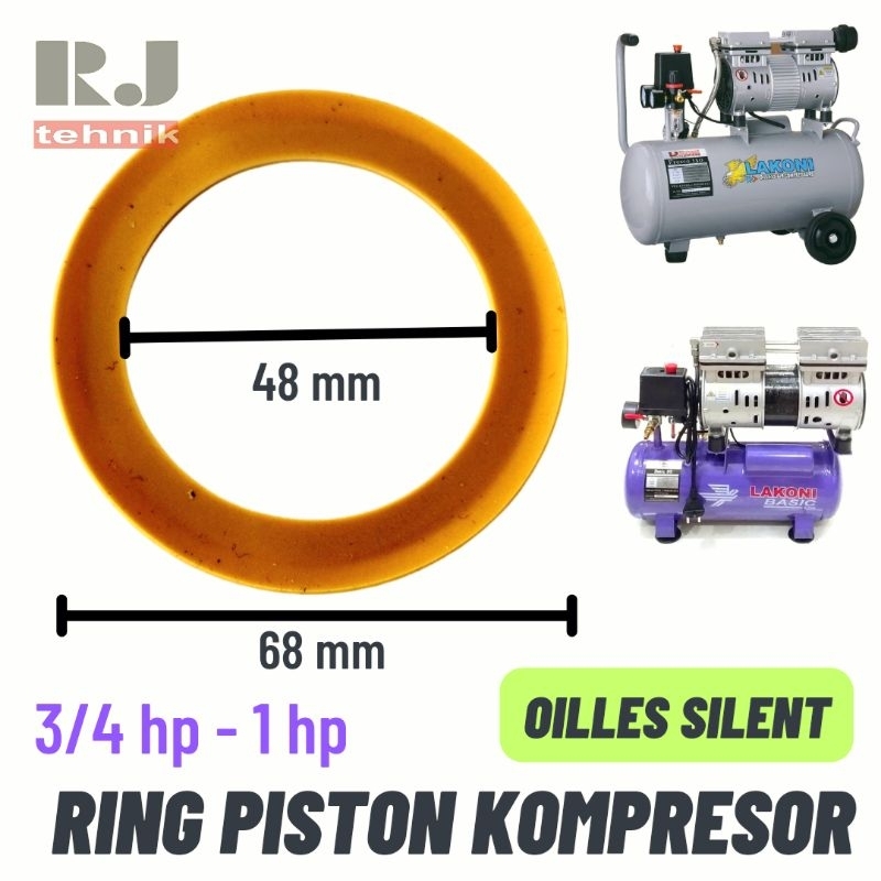 Jual Ring Piston Kompresor Oilless Seal Ring Compressor Oiless Silent ...