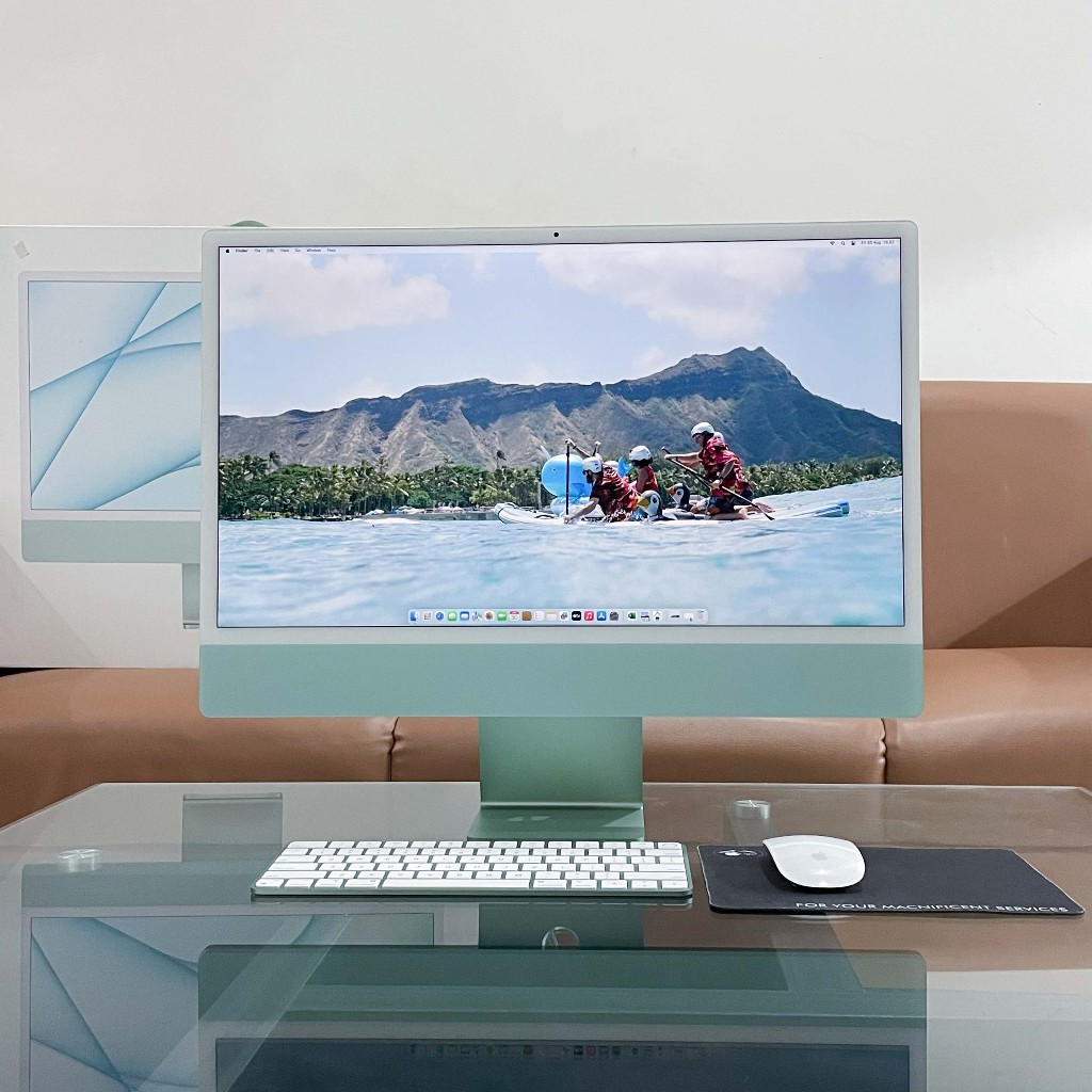 Jual iMac M1 2021 8/512GB 24inch MGPJ3ID Green 8 Core ex iBox | Shopee ...