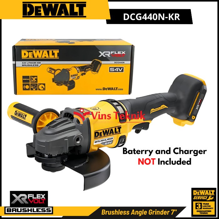 Jual Brushless Angle Grinder Flexvolt / Gerinda Tangan Baterai 54/60 ...