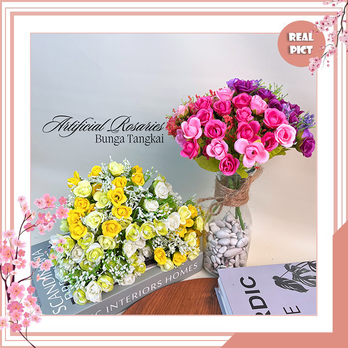 Jual UNICO Bunga Tangkai Artificial Flower Rosaries Import Dekorasi ...