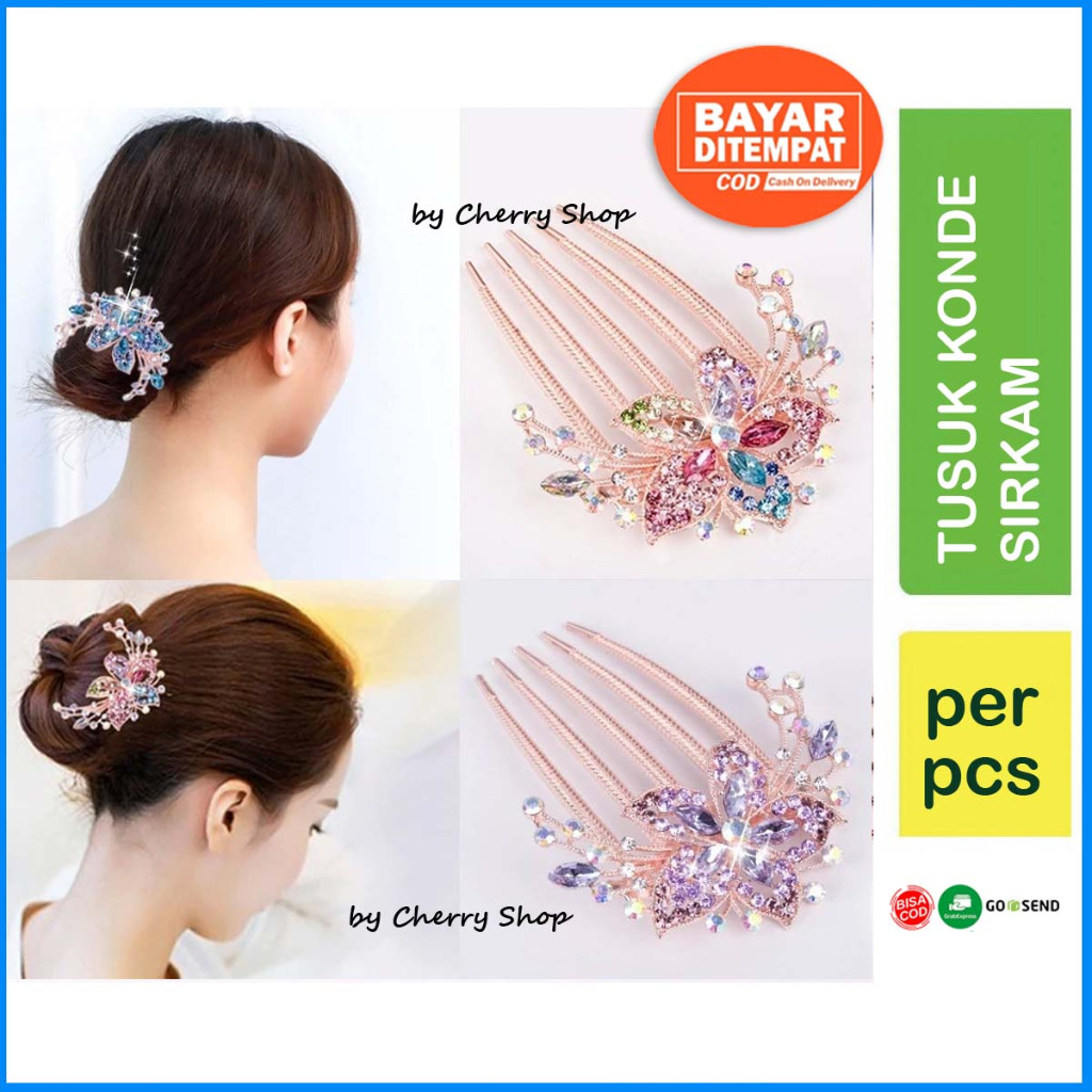 Jual [PER PCS] Konde Tusuk Sirkam Cantik Korean Style Mahkota Rambut ...