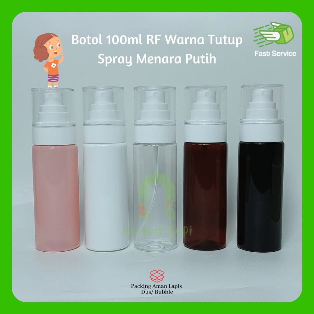 Jual Botol 100ml RF Warna Tutup Spray Menara Smooth N24 | Shopee Indonesia