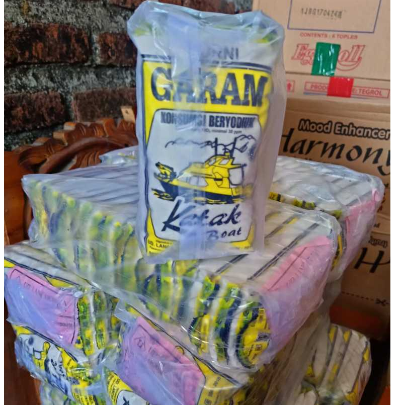 Jual Garam Dapur Murni Beryodium Cap Katak (1 paket isi 10pcs kemasan ...