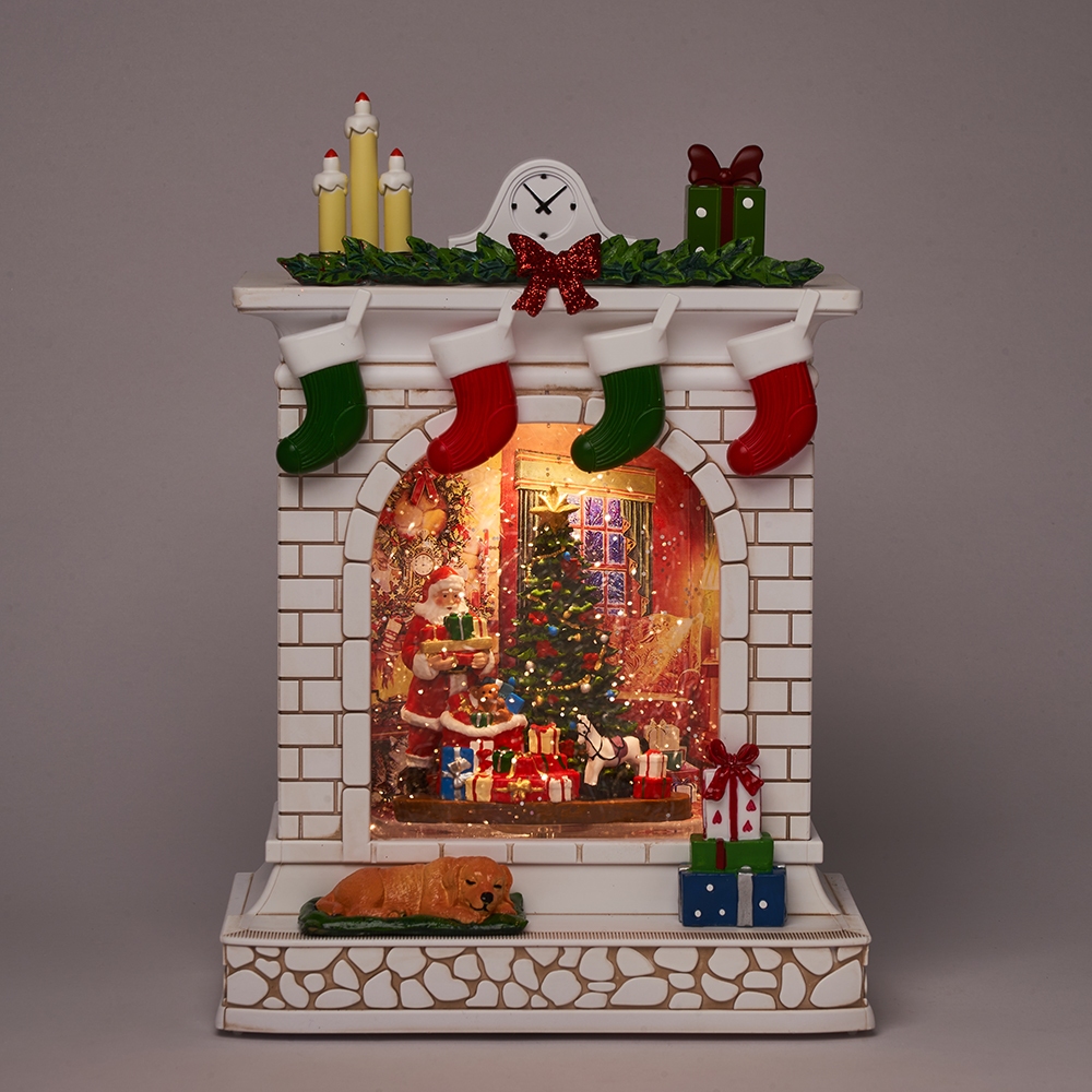 Jual Pajangan Natal Perapian Lampu LED + Musik + Air Kado Hiasan ...