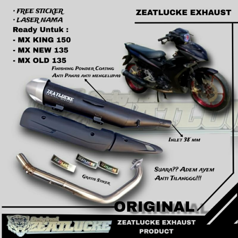 Jual TERMURAH!!! Knalpot MX King standar Racing Jupiter MX New Mx Old ...