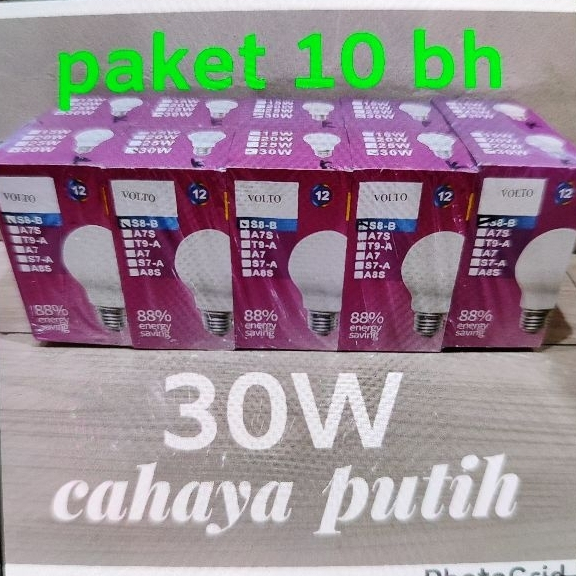 Jual BOHLAM LED / LAMPU LED VOLTO PAKET 10 PCS CAHAYA PUTIH | Shopee Indonesia