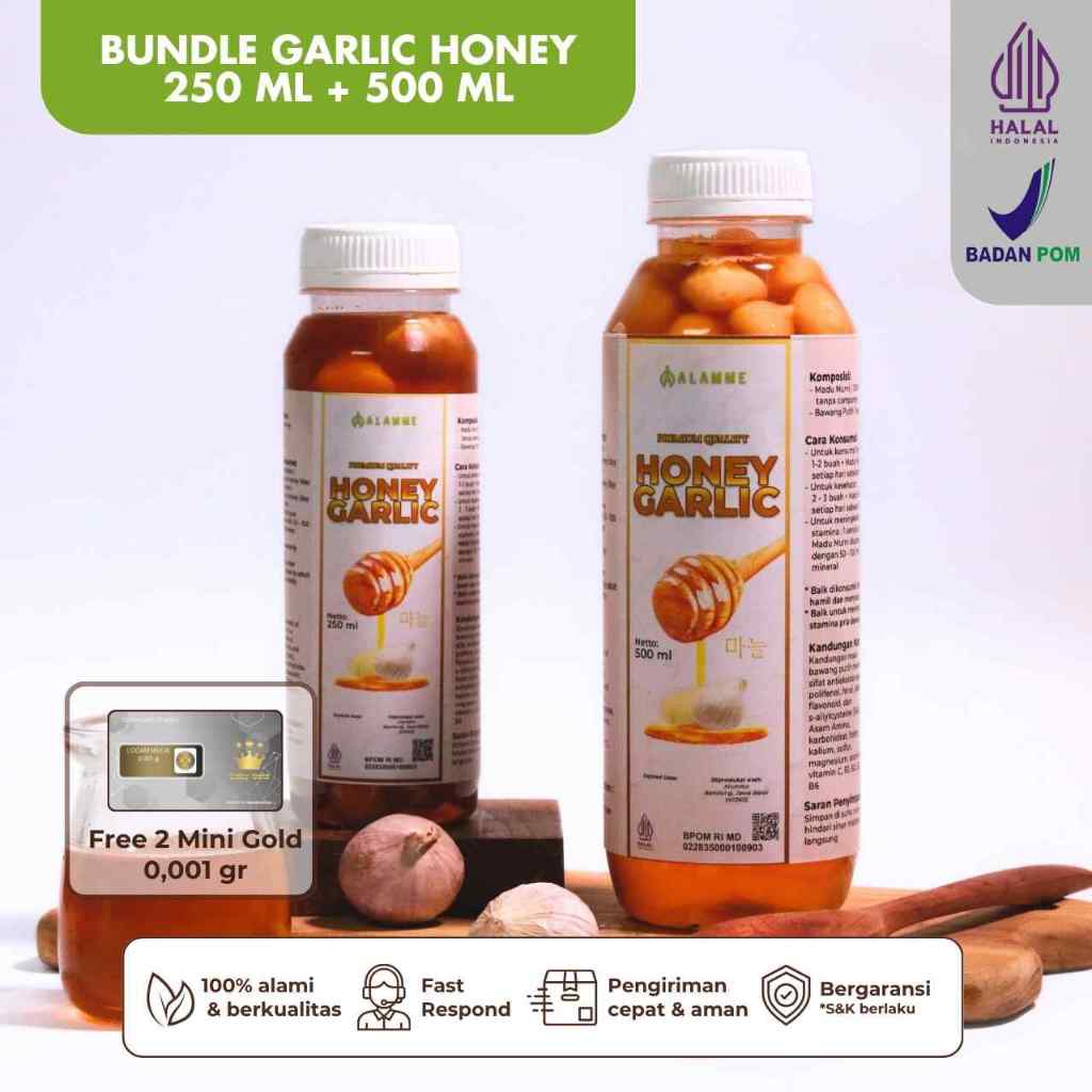 Jual Alamme Paket Madu Bawang Putih Lanang Tunggal Murni Garlic Honey ...
