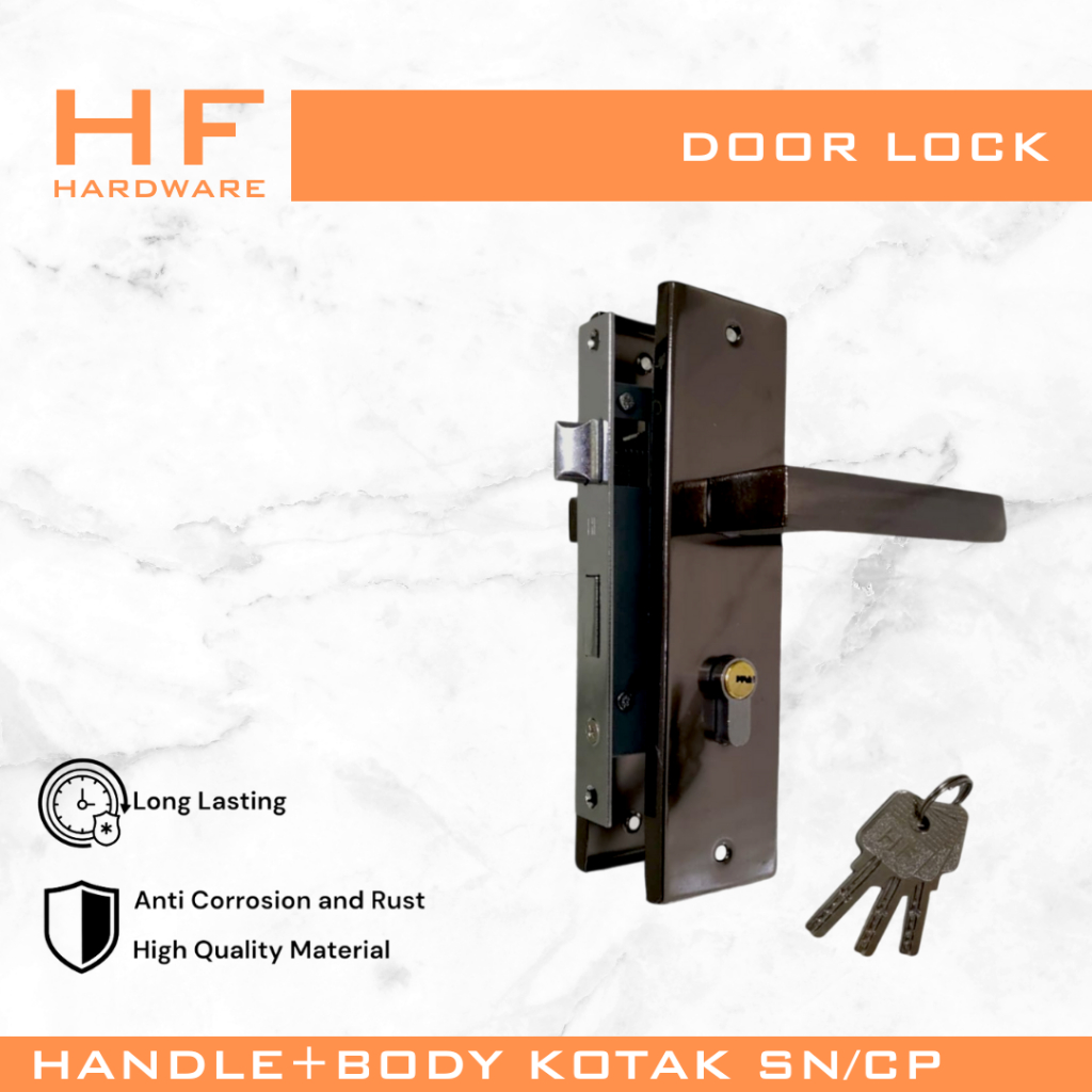 Jual HF HARDWARE SN CP SN BN Kecil Tanggung Bulat Kunci Pintu Handel ...