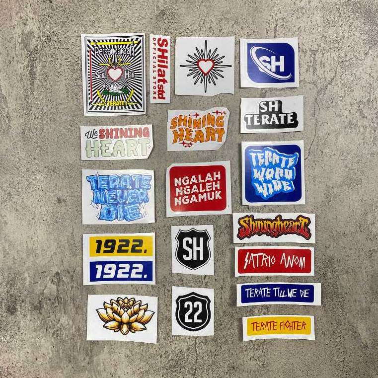 Jual stiker pack PSHT VOL 2 vinil hologram stiker sh terate cutting premium stiker tahan air ...