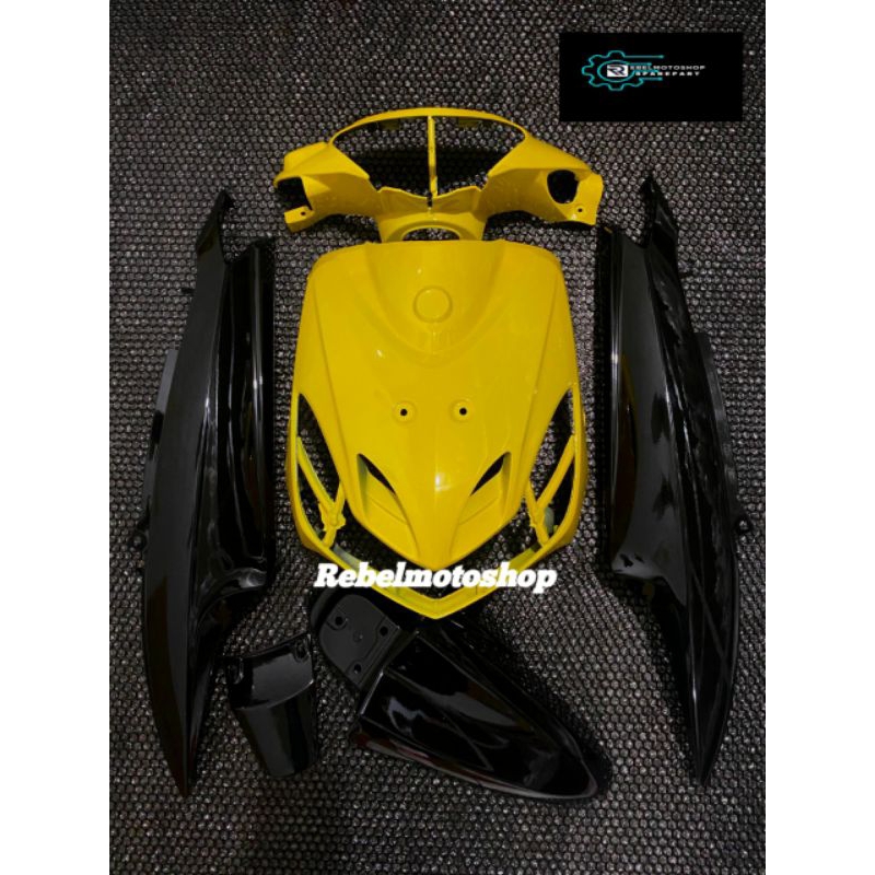Jual Cover full body halus Yamaha mio smile konsep vietnam warna kuning ...