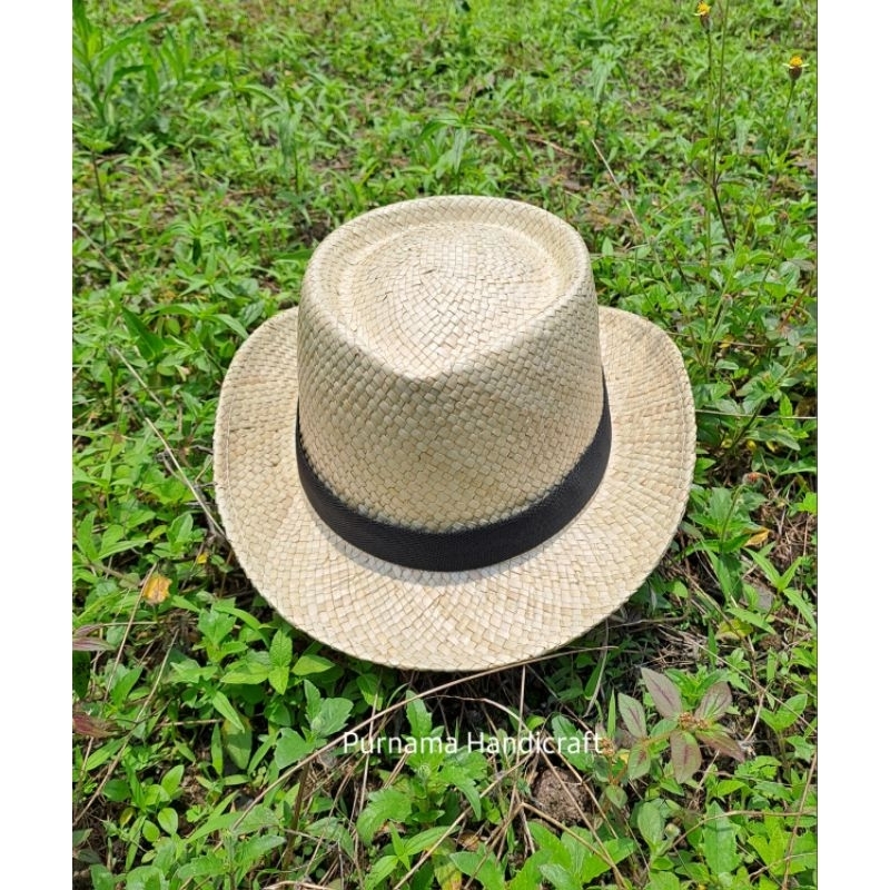 Jual Topi Fedora Pandan/Topi Pria/Topi Anyaman Pandan | Shopee Indonesia