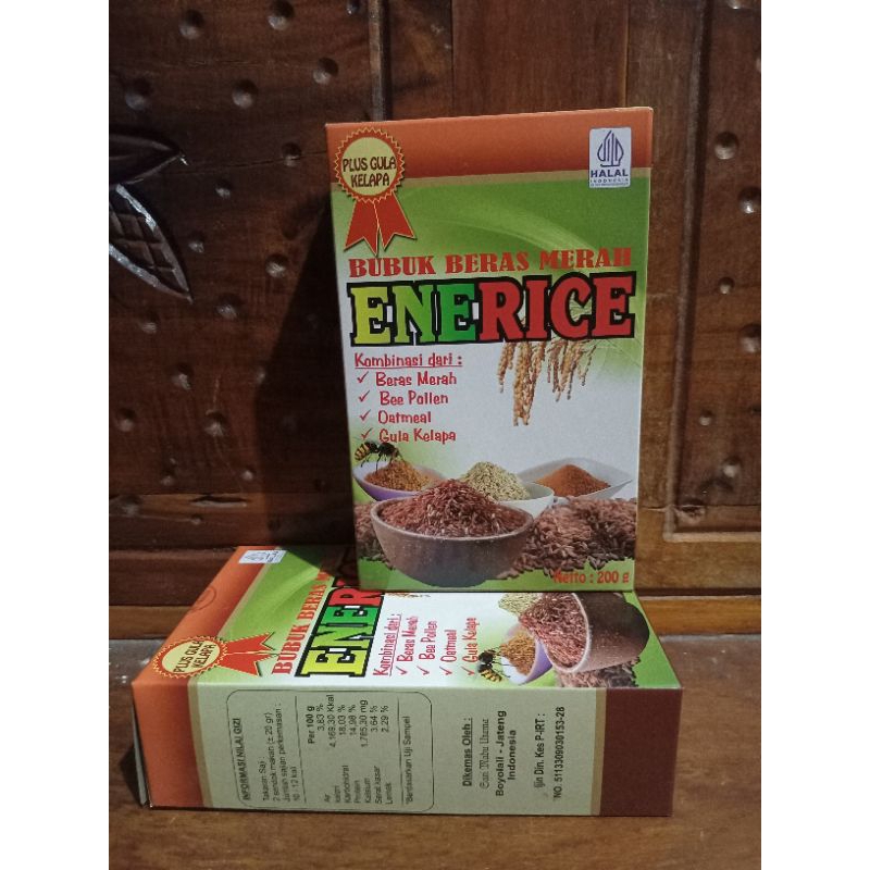 Jual Minuman Kesehatan Alami ENERICE Bubuk Beras Merah | Shopee Indonesia