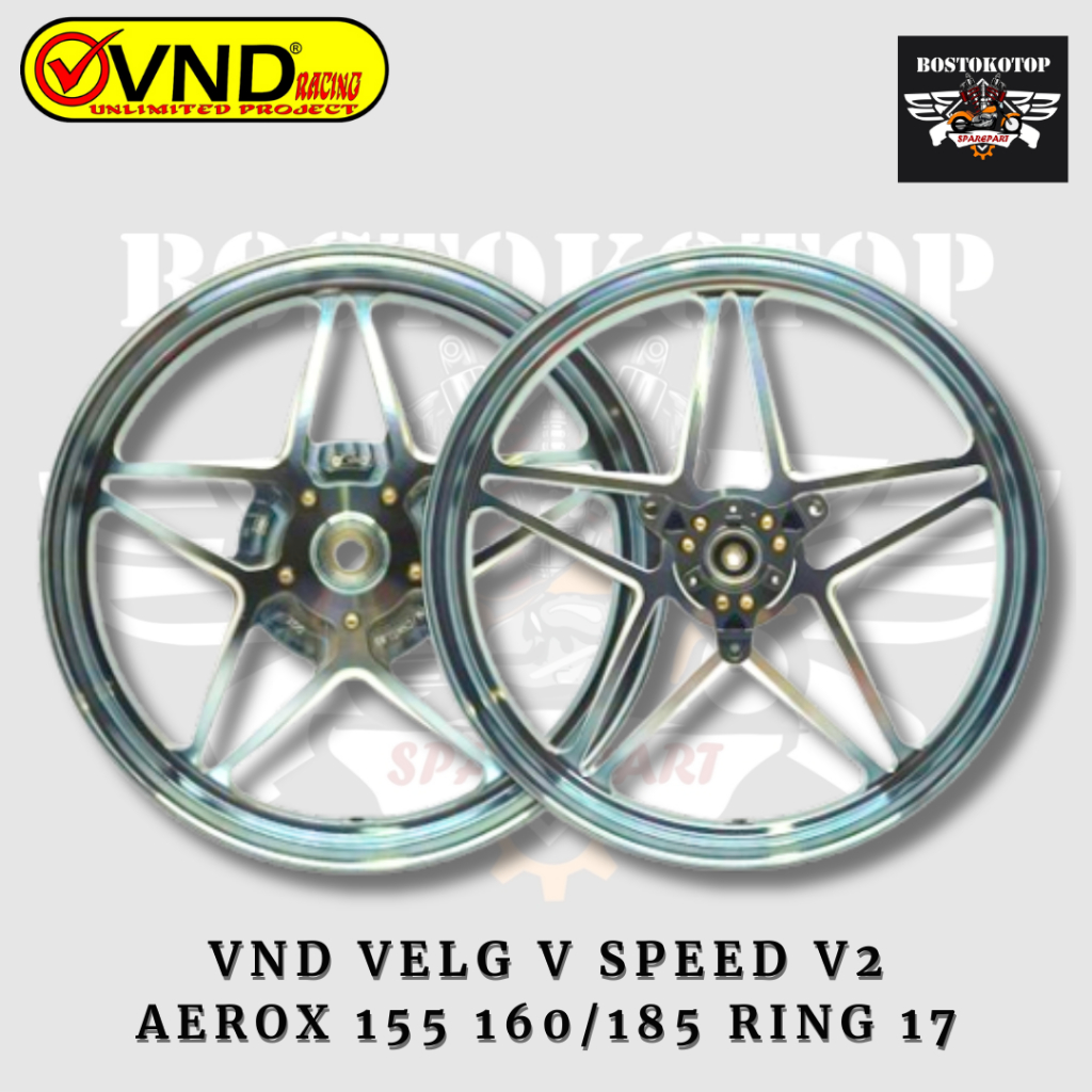 Jual VND Velg Racing Tipe V Speed V2 Gen 2 Ukuran 160 185 Ring 17 Motor Aerox 155/ All New Aerox ...