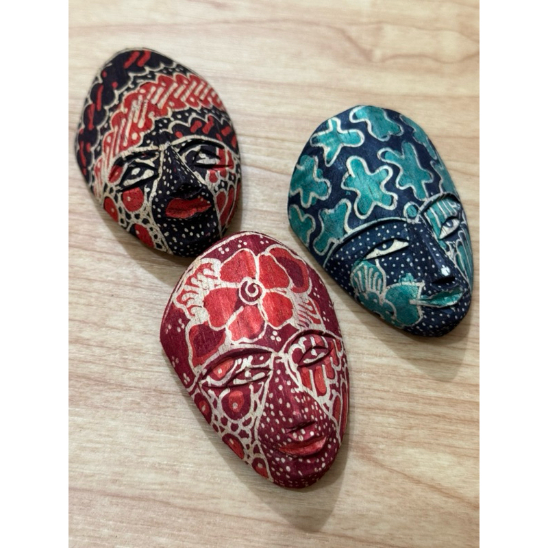 Jual Magnet topeng kayu lukis 1 kodi (isi 20 pcs) souvenir oleh oleh khas malioboro jogja ...