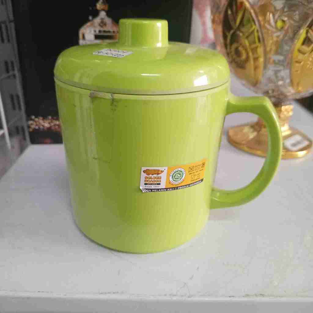 Jual GELAS GAGANG BESAR + TUTUP MELAMIN GOLDEN DRAGON / MUG TUTUP ...