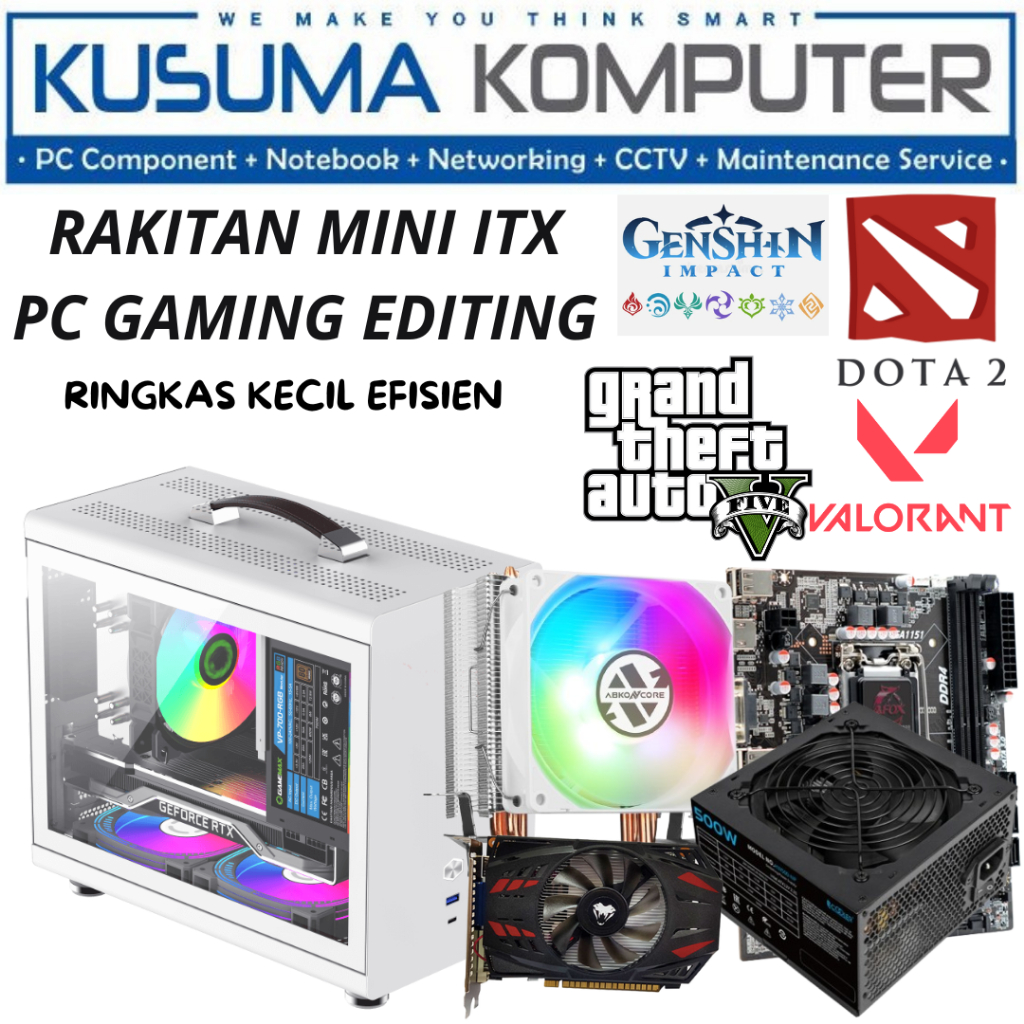 Jual PC Gaming Mini ITX PC Kecil intel Core i5 6500 GTX 750 TI 4GB ...