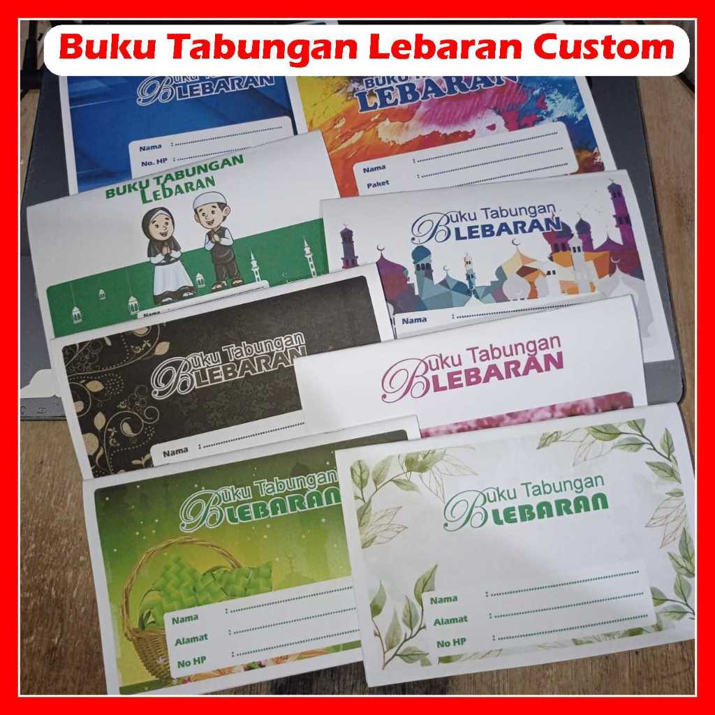 Jual Buku Tabungan Lebaran Custom Cover - Banyak Pilihan Desain Cover ...