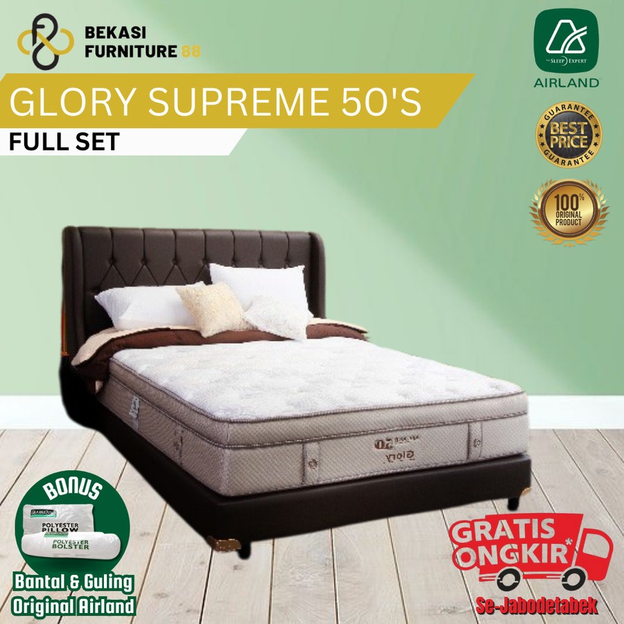 Jual AIRLAND KASUR SPRING BED GLORY 50 YEARS ANNIVERSARY - FULL SET ...