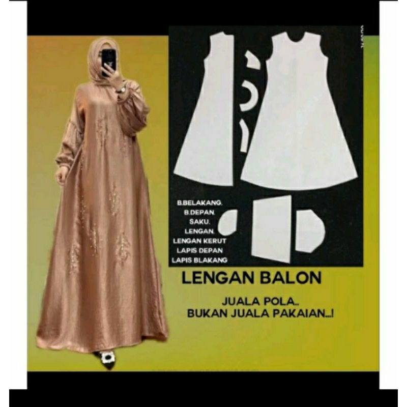 Jual POLA INSTA GAMIS SYAR,I /DRESS (TINGGAL JIPLAK) | Shopee Indonesia