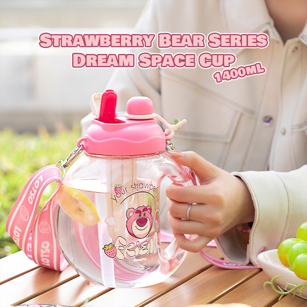 Jual Disney Botol Minum Infused Handle Panda 1400ml TRITAN Botol Minum ...