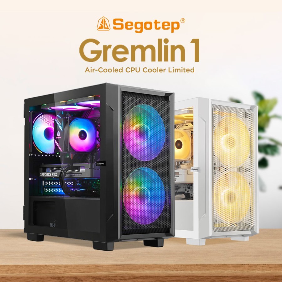 Jual Segotep Gremlin 1 Casing Komputer Gaming Micro ATX Free 3Fan ARGB ...