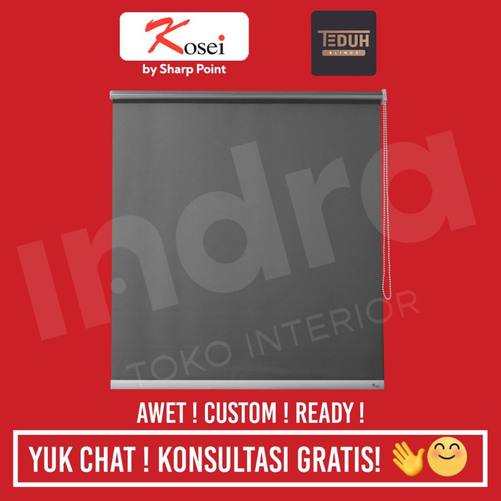 Jual KOSEI Roller Blind Blackout & Dimout - Tirai untuk Hunian Modern ...