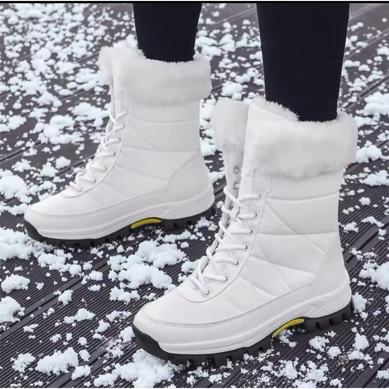 Jual sepatu winter wanita boots boot snow salju W24 | Shopee Indonesia