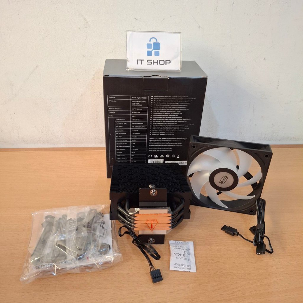 Jual PCCOOLER RT500 Digital ARGB Air Cooler Black | Shopee Indonesia